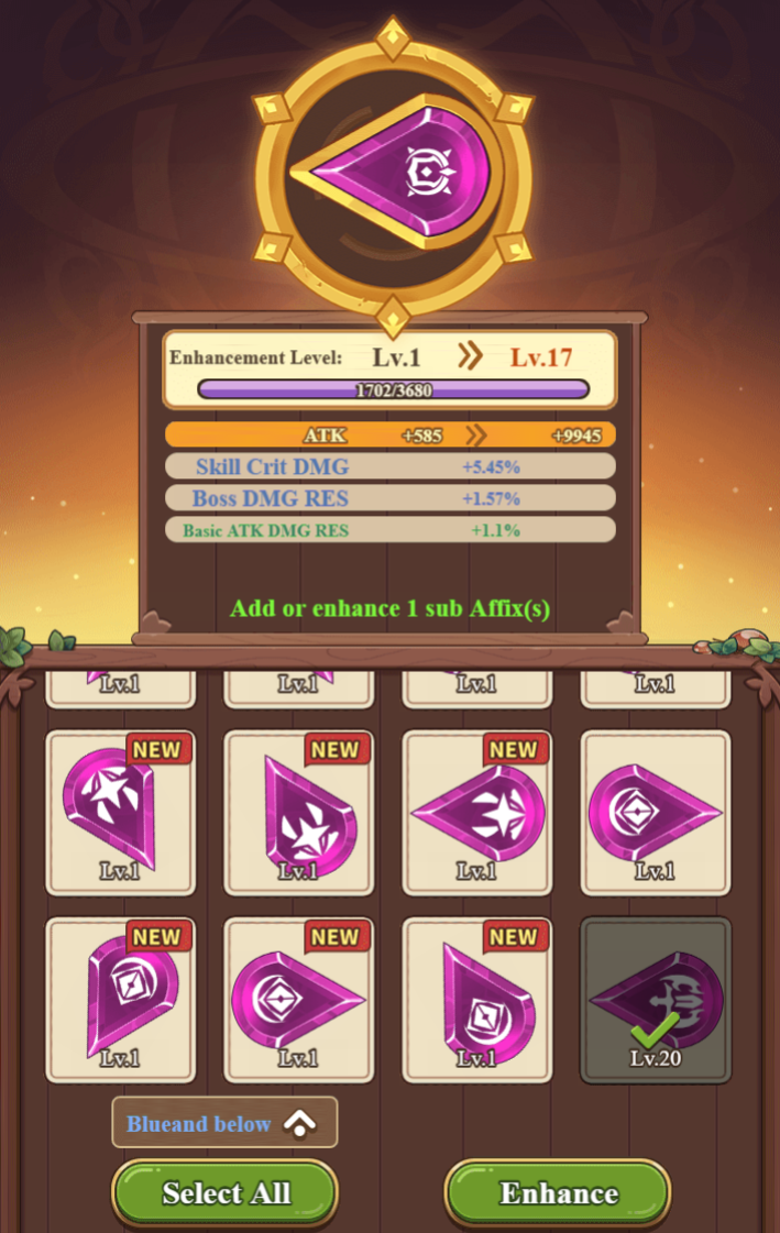 Artifact Runes Guide